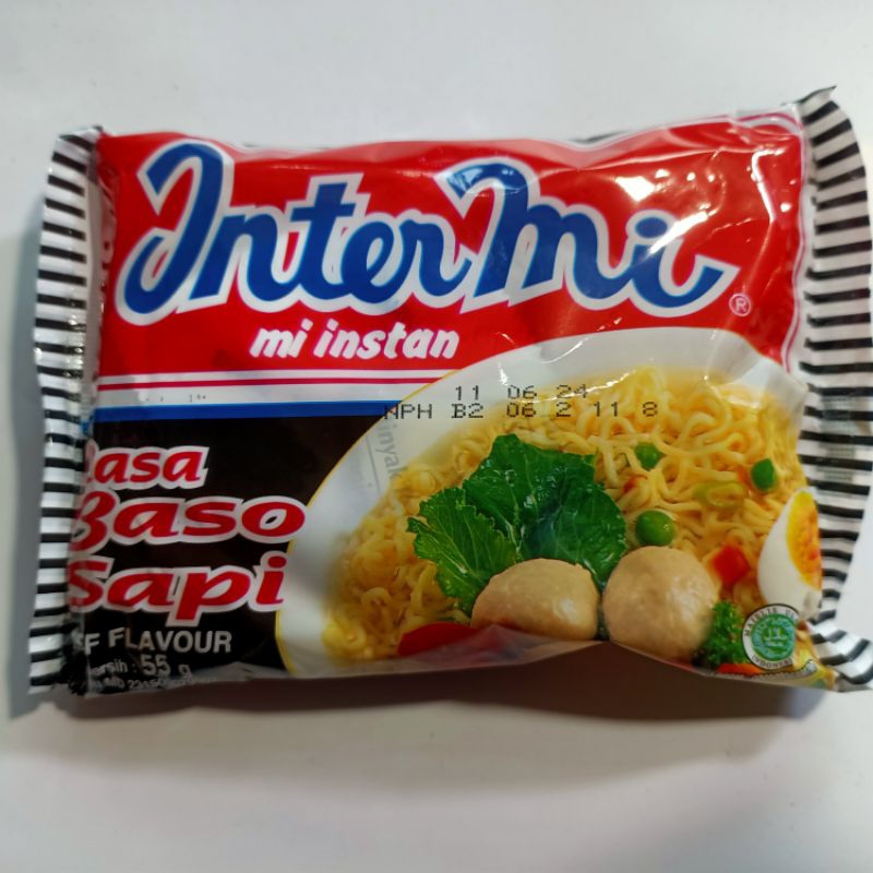 Jual MIE INTERMI - Harga 10 pcs/bungkus Mie Intermi Rasa Baso Sapi ...