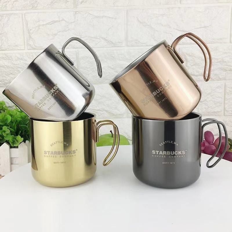 Jual Starbucks Mug 12oz Stainless Steel Classic Coffe Cup | Shopee ...