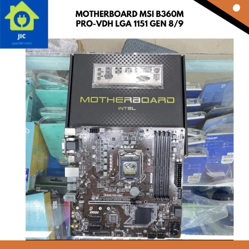 Jual MOTHERBOARD MSI B360M PRO-VDH LGA 1151 GEN 8/9 | Shopee Indonesia