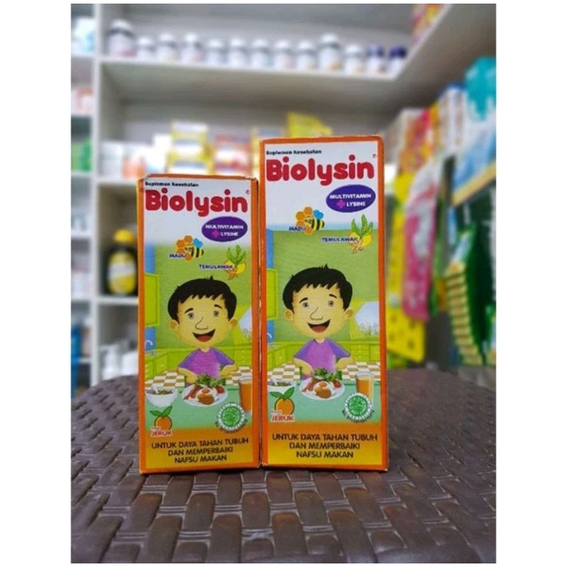 Jual Biolysin Sirup/Multivitamin/ Suplemen Makanan/ Untuk daya Tahan ...