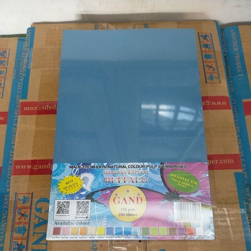 Jual Kertas Karton Cover Buffalo Gand 150 Gr Folio (100 Pcs) | Shopee Indonesia