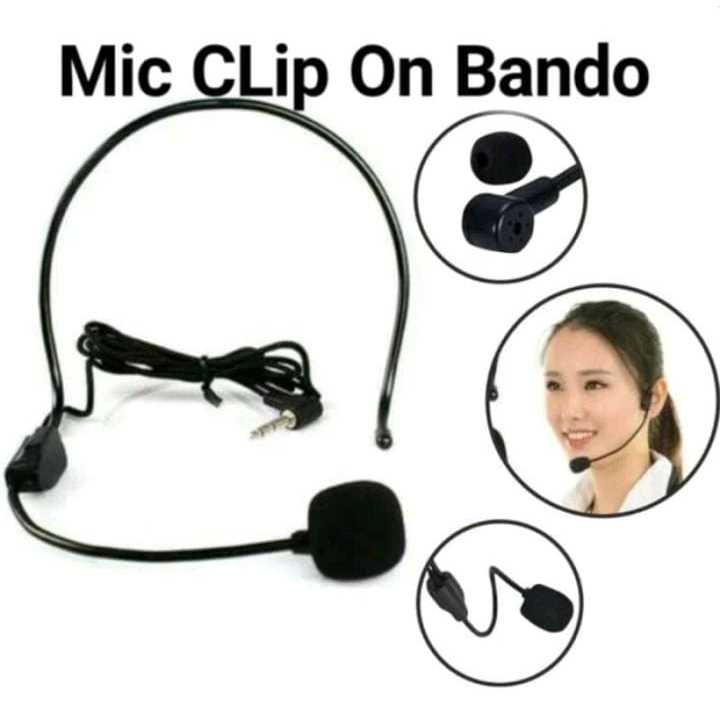 Jual Mic Bando Clip On Microphone Youtuber Bando Style Suara Bagus ...