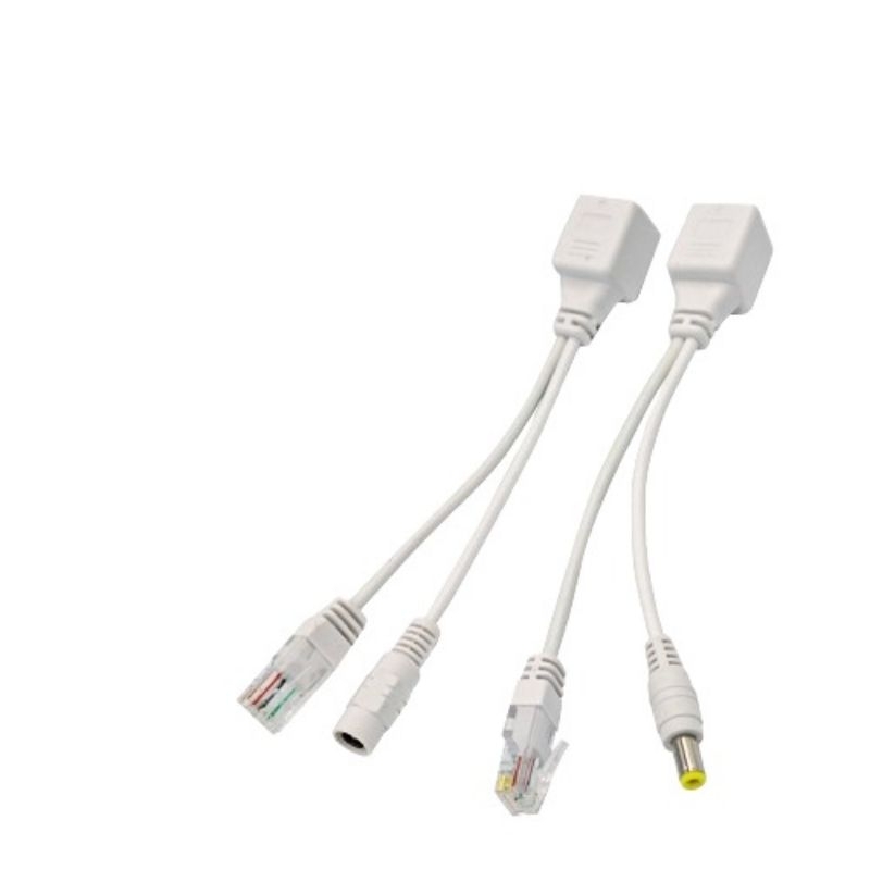 Jual Kabel POE Injector & POE Splitter (SET) / KABEL POE SET White ...
