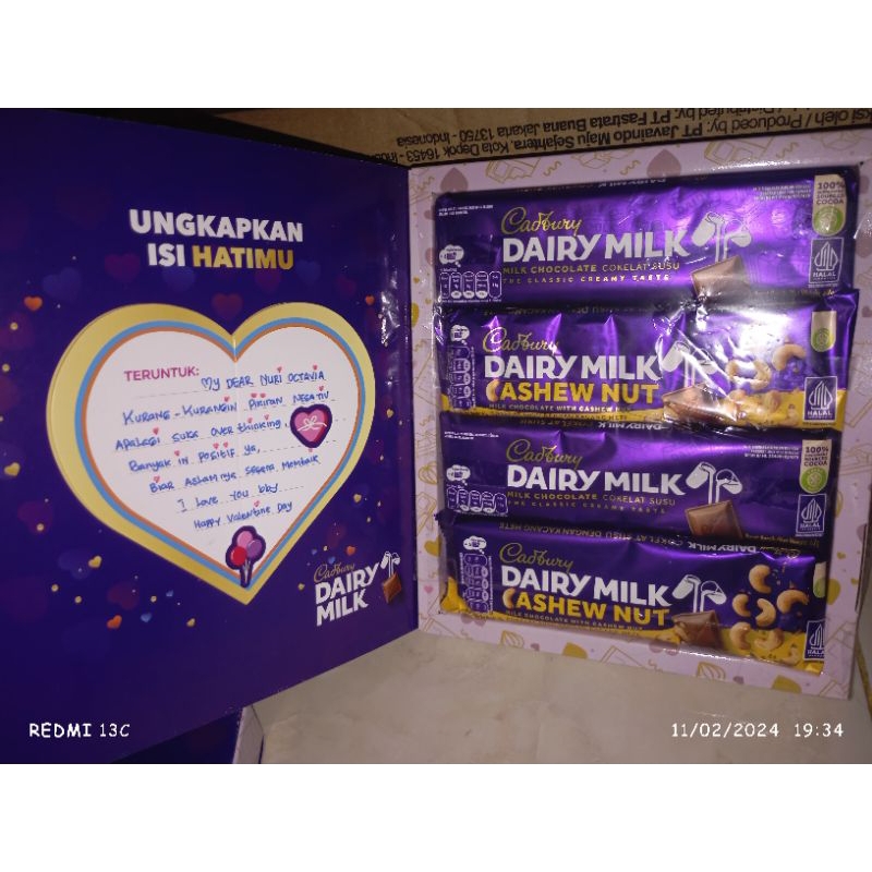 Jual Cadbury Dairy milk Gift Box | Shopee Indonesia