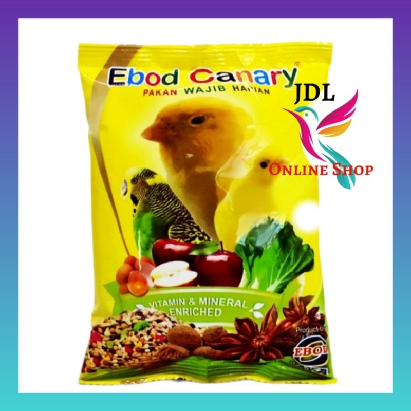 Jual Pakan burung kenari ebod jaya kemasan plastik | Shopee Indonesia