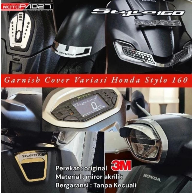 Jual Motopad27 garnish honda stylo 160 garnish variasi new honda stylo ...