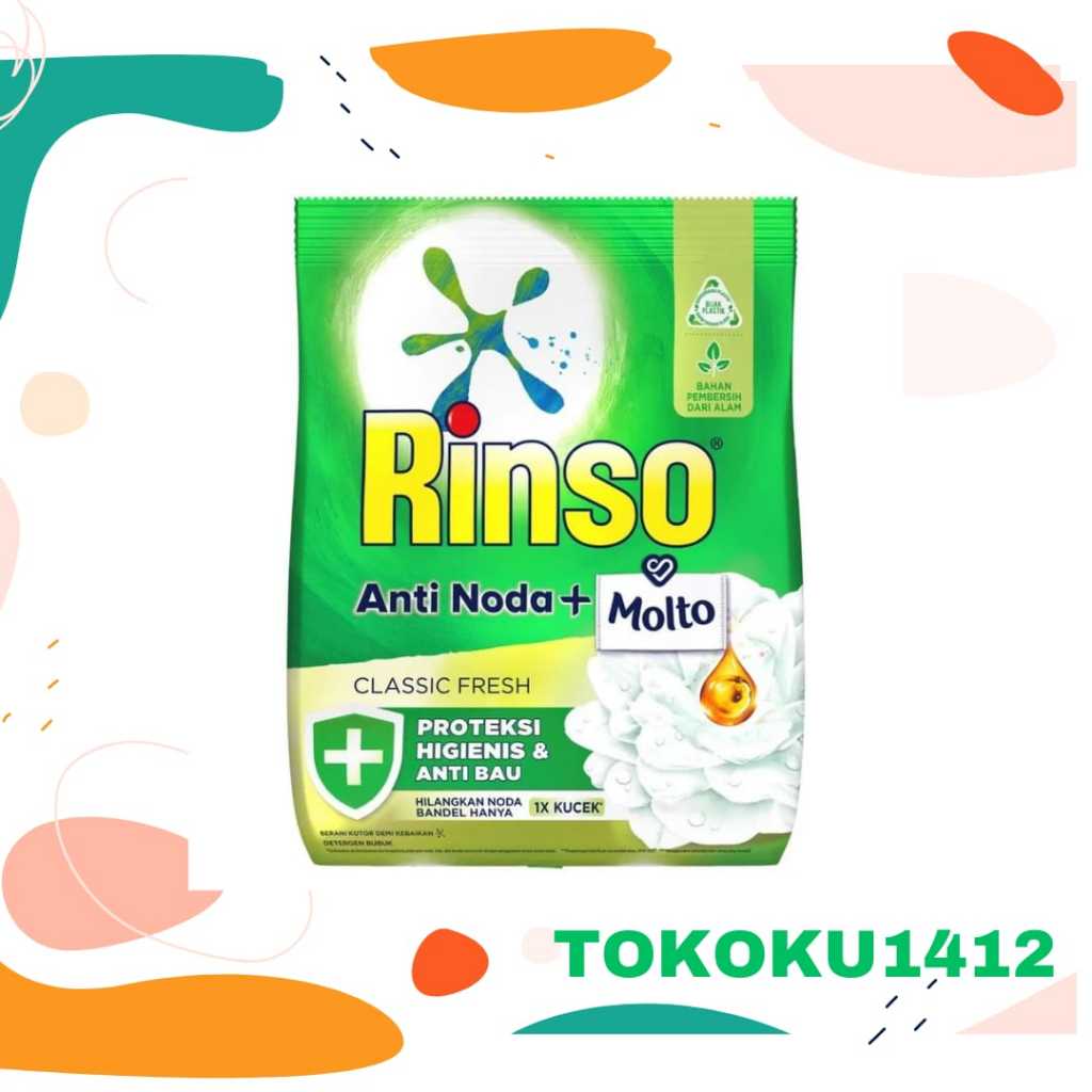 Jual Rinso Molto Detergent Bubuk Deterjen Anti Noda Classic Fresh 770 g ...