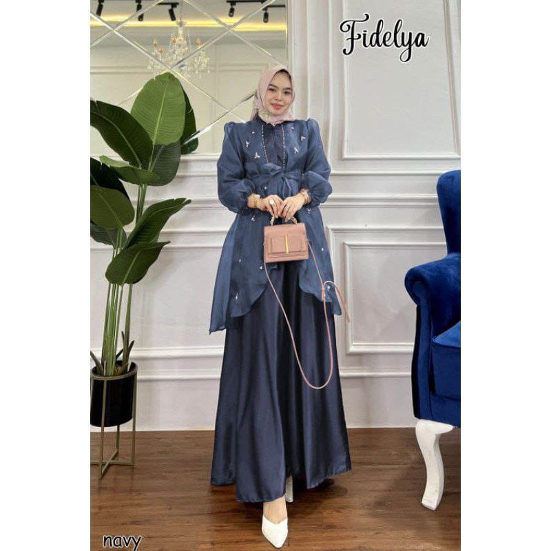 Jual FIDELYA Gamis pesta | Shopee Indonesia