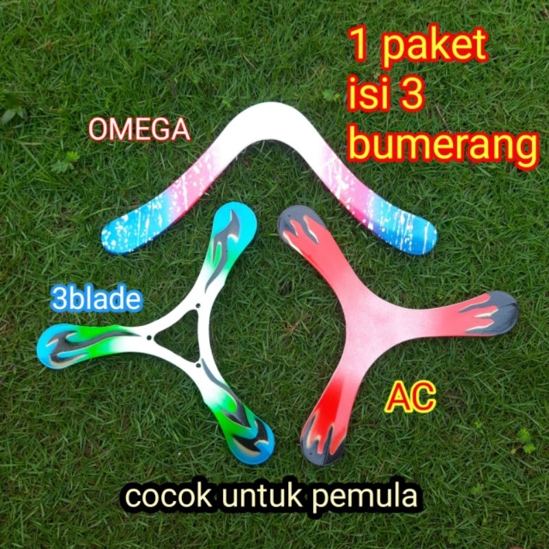 Jual bumerang 1 paket isi 3 boomerang | Shopee Indonesia