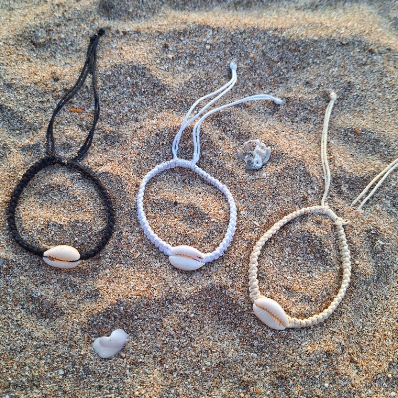 Jual CRAFTDEWATA Gelang Kerang Mata 1 Simple Shell Simple Satu Layer ...