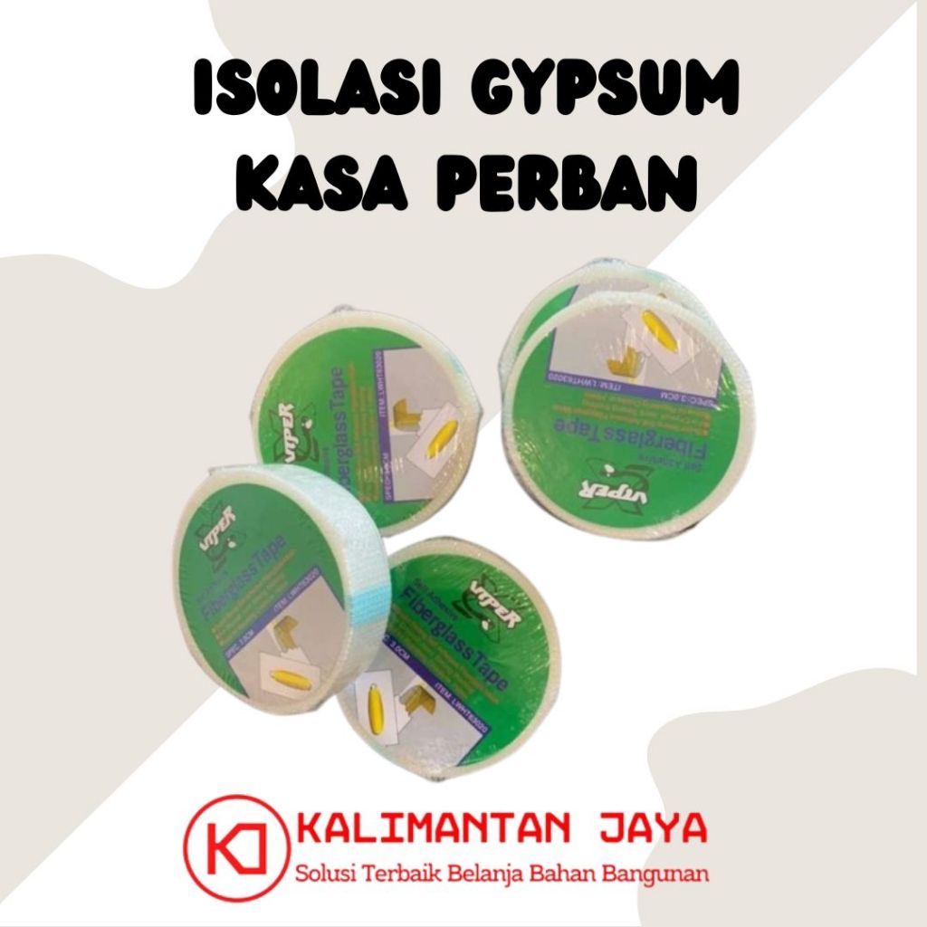 Jual ISOLASI GYPSUM KASA PERBAN Lem GIPSUM Perban Asbes Self Adhesive ...
