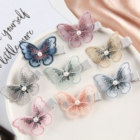 Jual Jepit Kupu Kain Real Jepit Poni Pin Poni Butterfly Hair Accesories ...