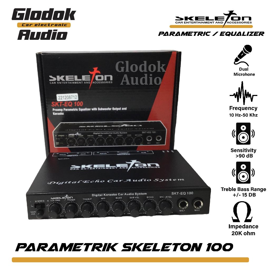 Jual Parametrik Skeleton SKT EQ 100 / Priem Equalizer Karauke | Shopee Indonesia