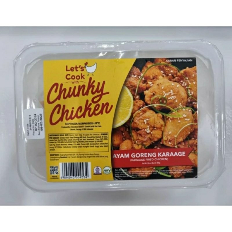Jual chunky chicken Daging Ayam Marinasi Chunky Kaarage 400 gr | Shopee ...
