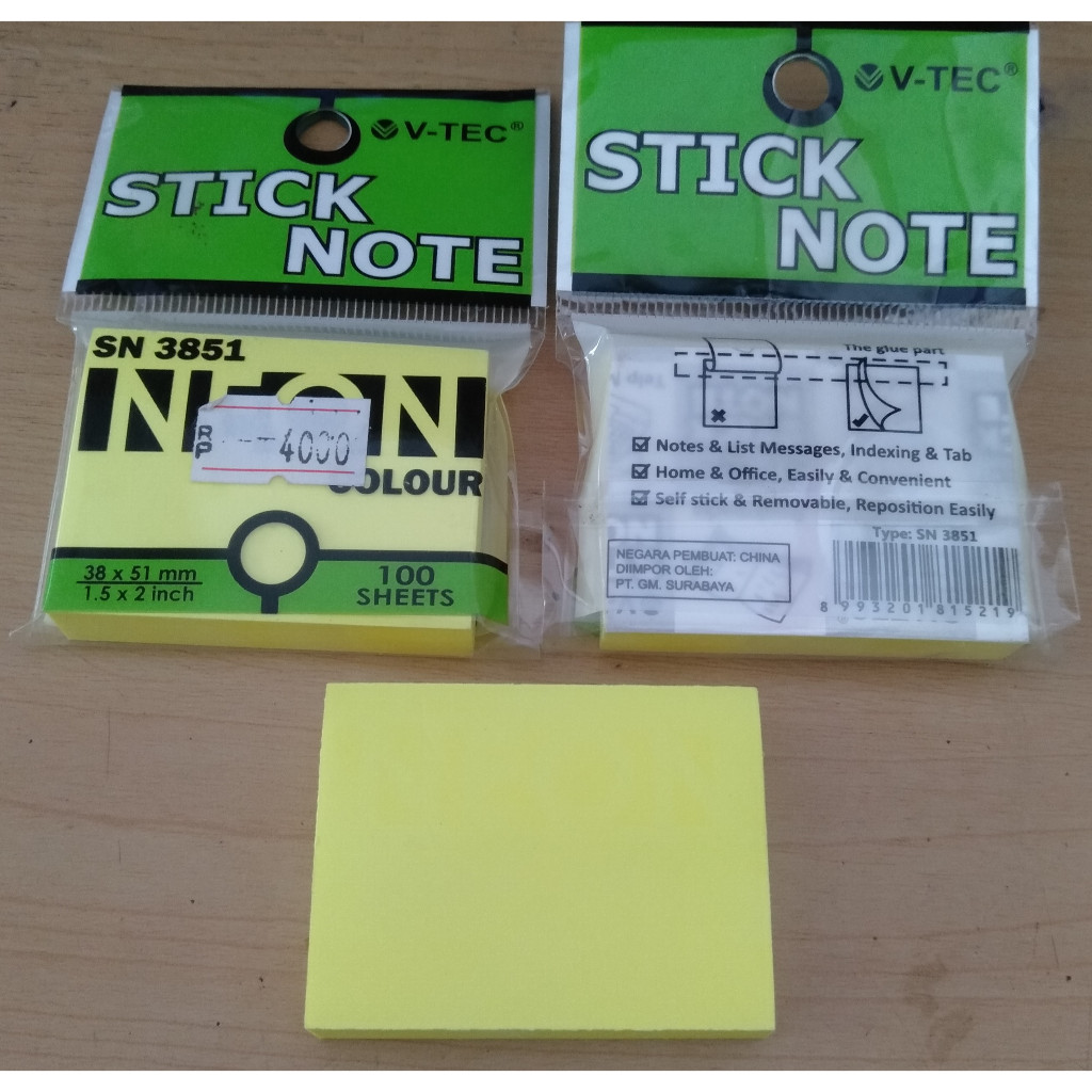 Jual stick note neon 51 x 38 mm | Shopee Indonesia
