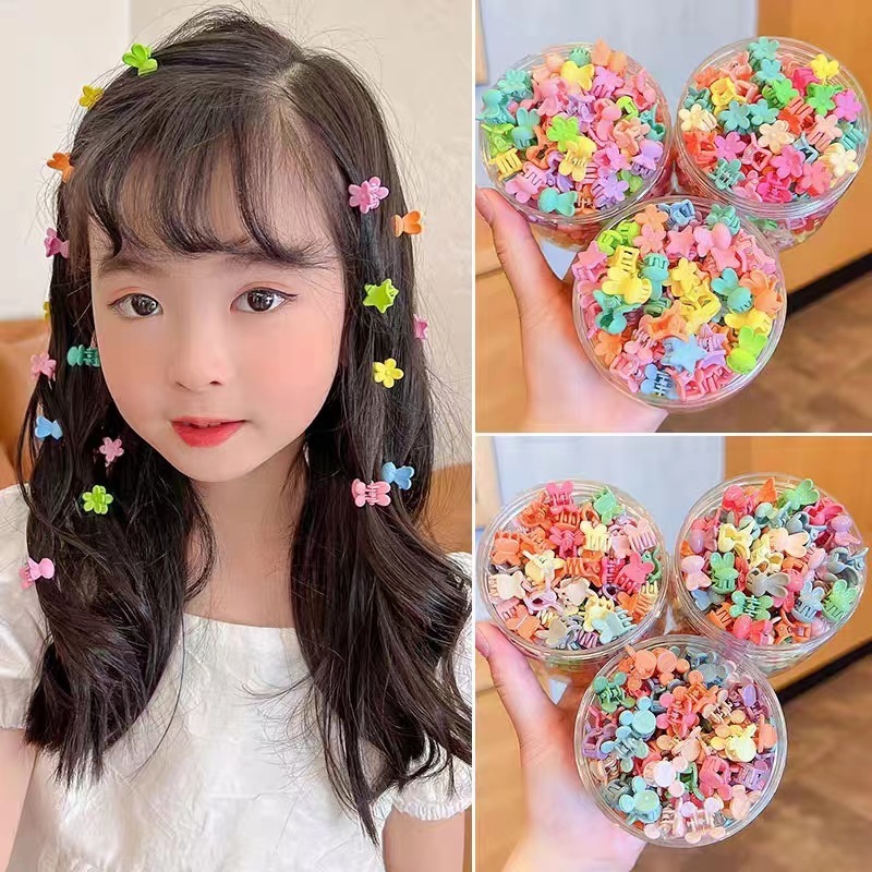 Jual Jepit Rambut Anak Warna Warni kecil lucu isi 10 pcs, Jepitan ...