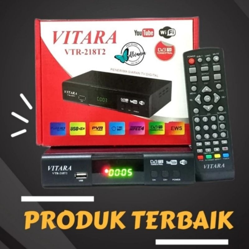 Jual VITARA Set Top Box TV VTR-218 Penerima Siaran TV Digital STB Receiver Televisi | Shopee ...