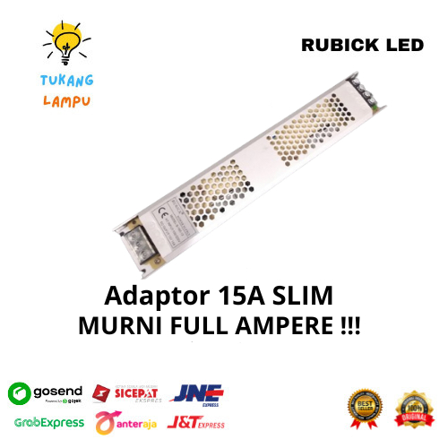 Jual Power Supply 15A Slim / Adaptor Slim 15A 12V CCTV LED Strip CCTV ...