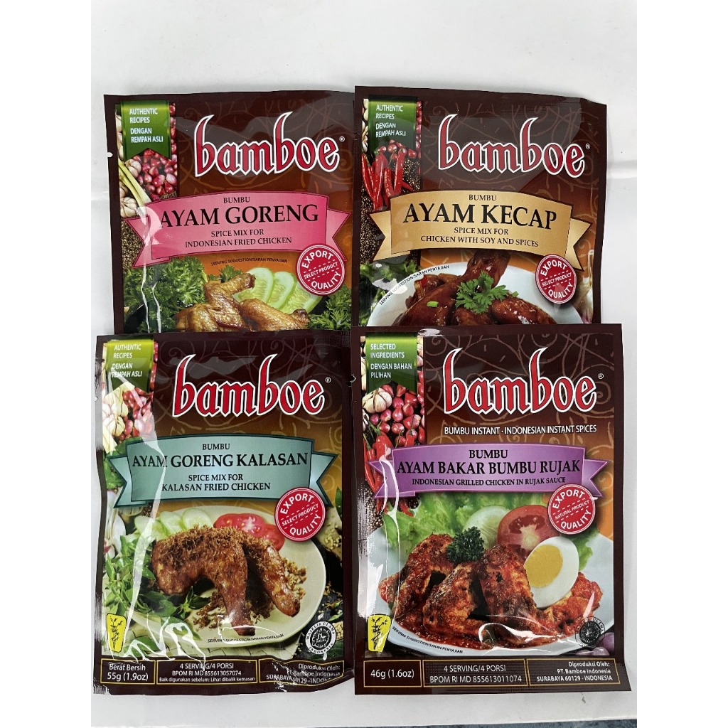 Jual Bamboe EXPORT QUALITY Bumbu Masak Instan Seri Ayam [Ayam Goreng ...