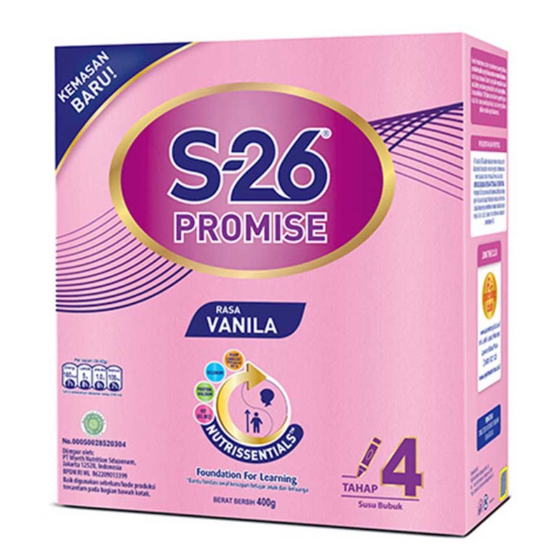 Jual S26 Promise Tahap 4 Susu Pertumbuhan Anak 3-12 Tahun Vanila 400 g ...