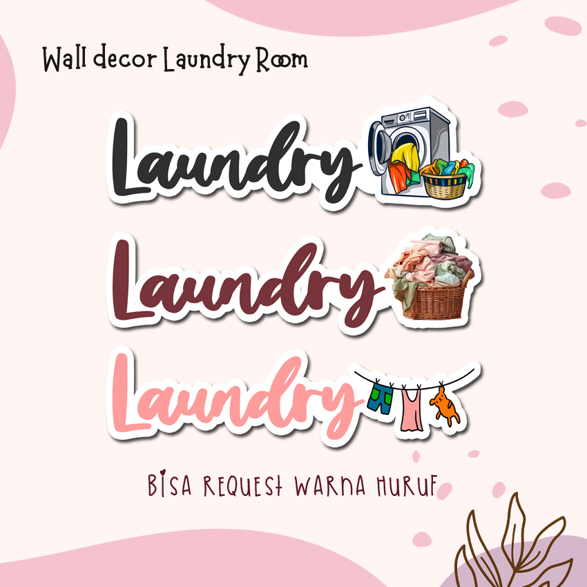 Jual Papan Nama Laundry Sign Signage Hiasan Dinding | Shopee Indonesia