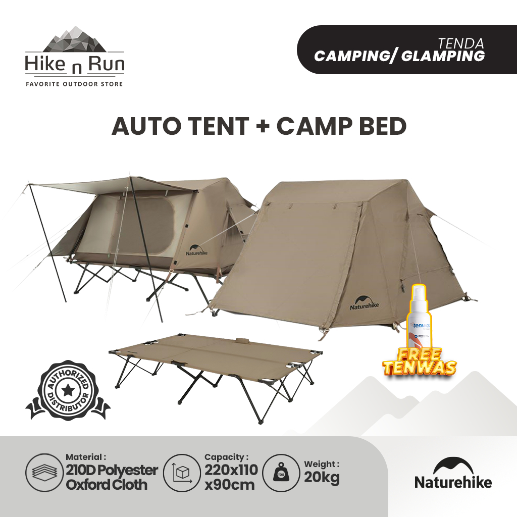 Jual Tenda Glamping Campbed Naturehike CNH22ZP001 Camping A-Type Auto ...