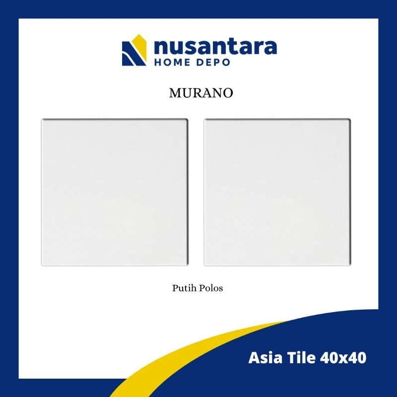 Jual Keramik Lantai Asia Tiles KWC kw3 40x40 Murano putih polos ...