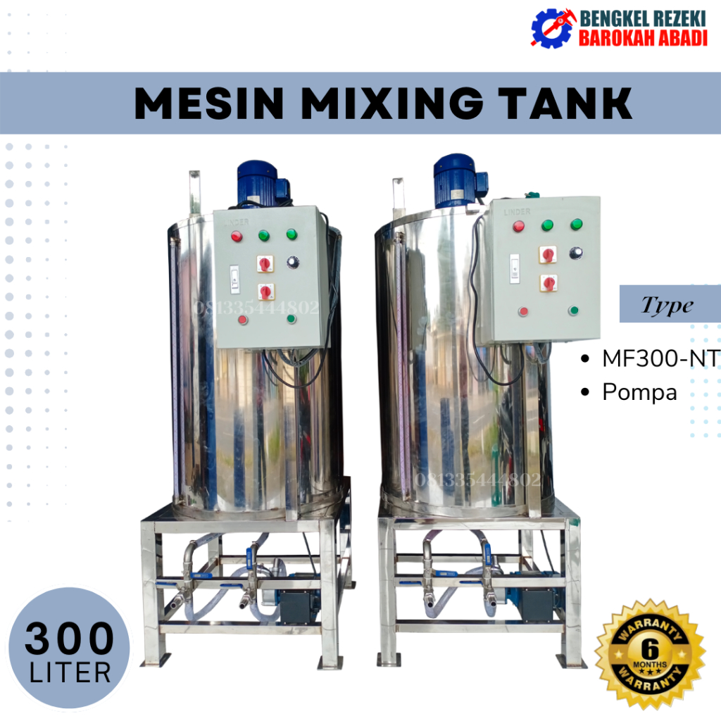 Jual Mixing Tanki Homogenizer Pengaduk Cairan Liquid Full Stainless ...