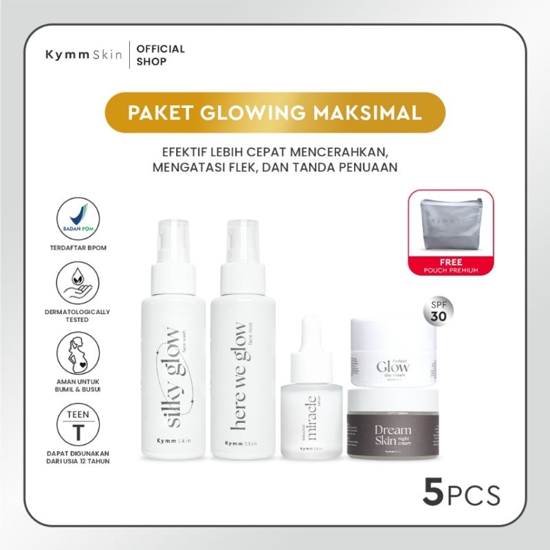 Jual PAKET LENGKAP PREMIUM KYMM SKIN+POUCH (5PCS) | Shopee Indonesia