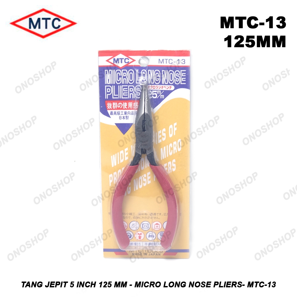 Jual Tang Jepit Gerigi 5 Inch 125 mm - Micro Long Nose Pliers - MTC-13 | Shopee Indonesia