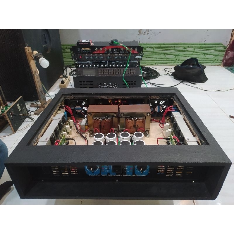 Jual power amplifier 10A ct32 double trafo murni power rakitan box CA10 15" x 4 | Shopee Indonesia