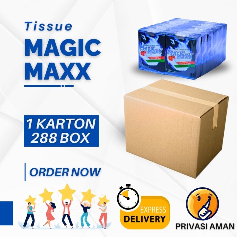 Jual Tissue Magic Maxx 1 karton 288 box | Shopee Indonesia
