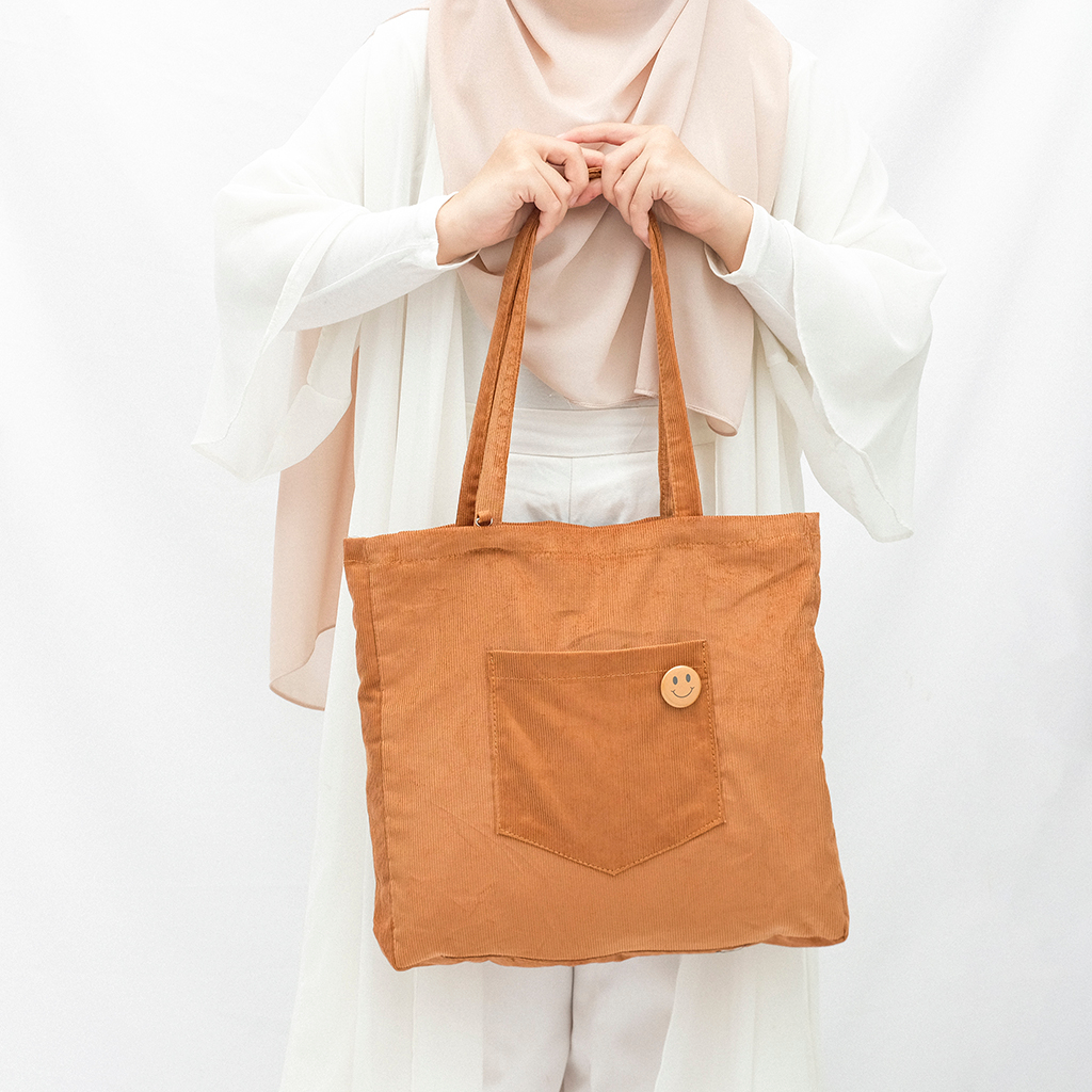 Jual Tas Tote | Totebag Corduroy | Shopee Indonesia