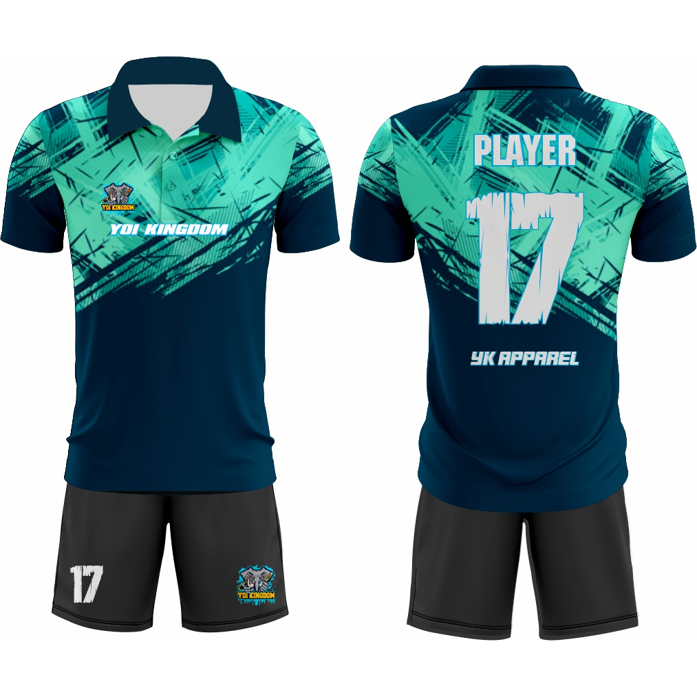 Jual Jersey Bola Futsal Setelan Kerah Kancing Fullprint | free custom ...