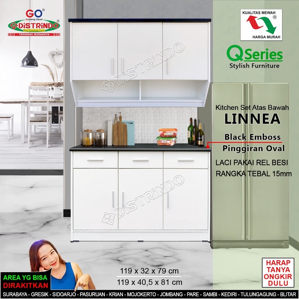 Jual Kitchen set 3pintu / Lemari Dapur / Lemari makan / Rak Kitchen set ...