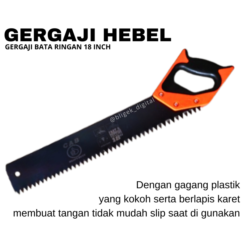 Jual Gergaji Hebel / Gergaji Bata Ringan 18 Inch | Shopee Indonesia