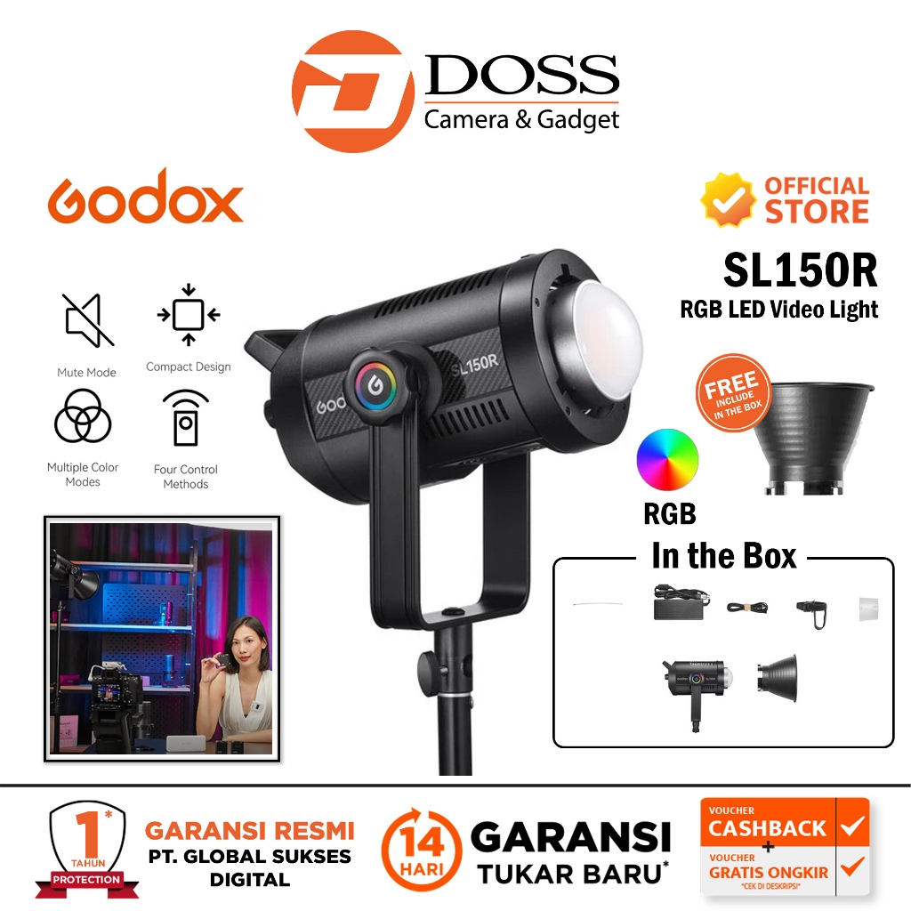 Jual Godox SL150R RGB LED Video Light Godox Lighting SL 150R LED ...