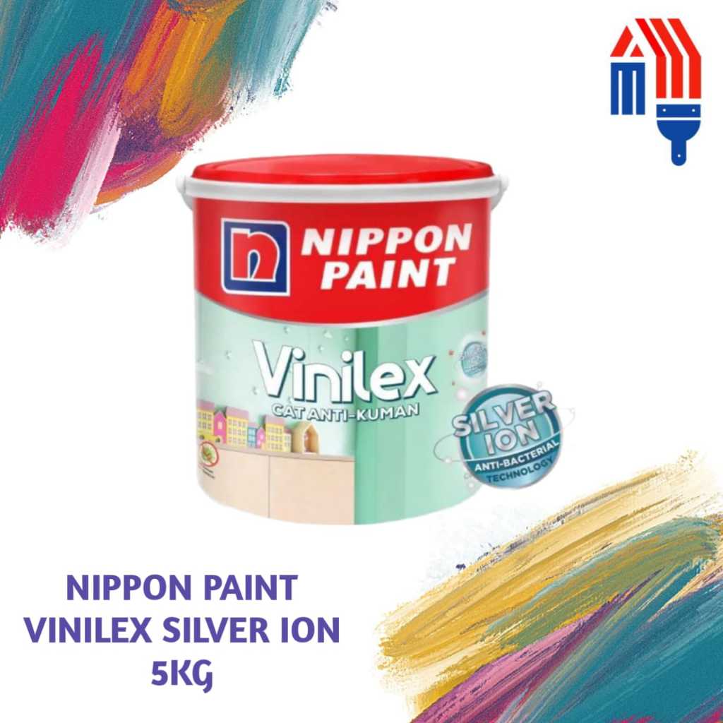 Jual NIPPON PAINT VINILEX SILVER ION ANTI KUMAN 5KG / CAT TEMBOK ANTI ...
