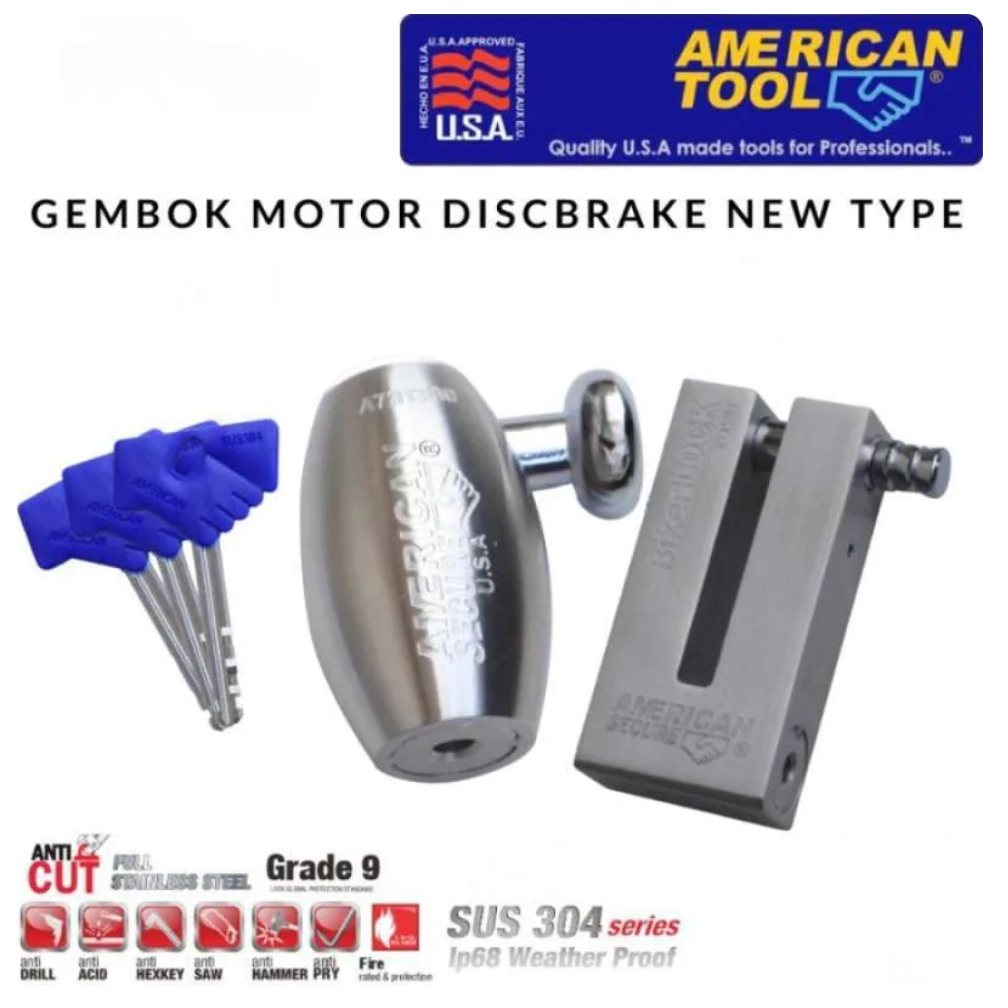Jual Gembok Cakram Motor GEN 5 ANTI MALING DISC BRAKE LOCK American ...
