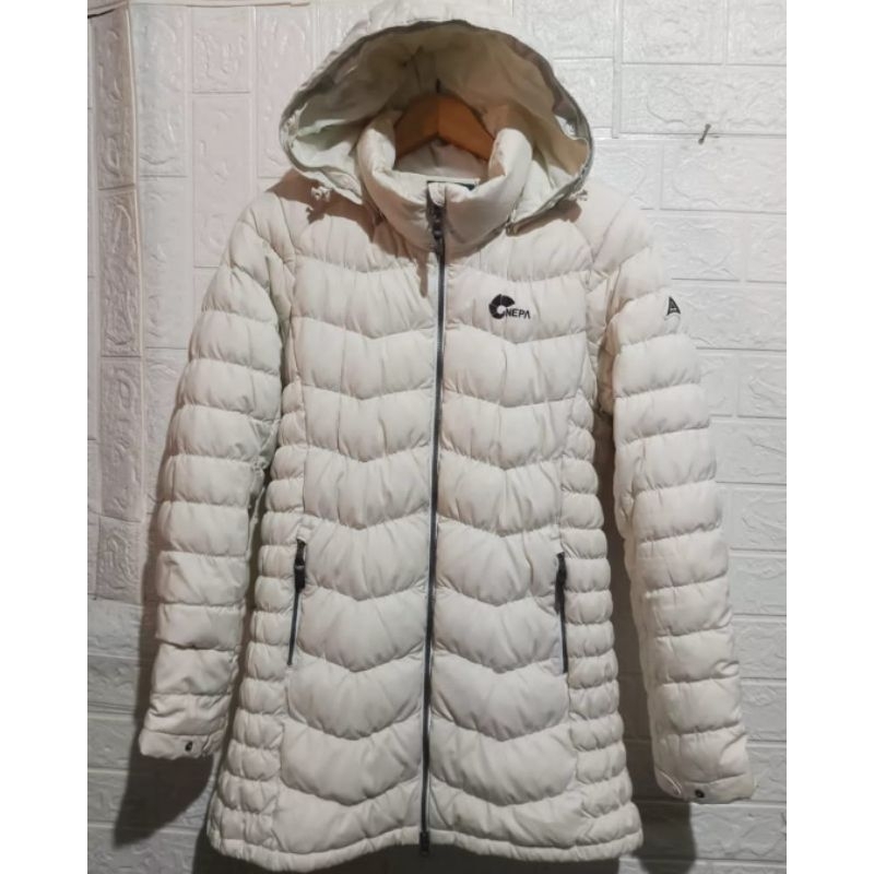 Jual NEPA ultralight down Coat jaket broken white | Shopee Indonesia
