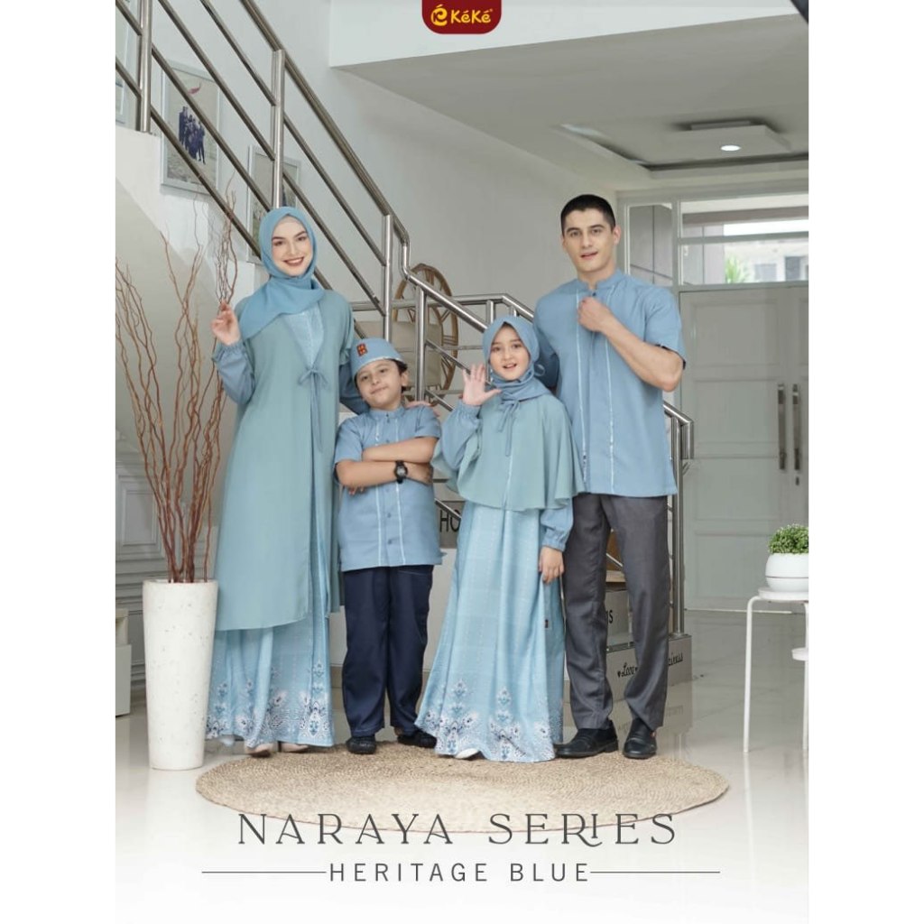 Jual Sarimbit Terbaru 2024 NARAYA SERIES by Keke Busana / Baju Couple Lebaran Naraya warna ...