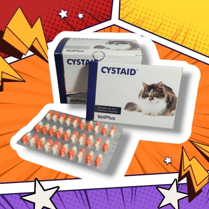 Jual Cystaid Plus VetPlus (Obat Pencahar) kelipatan kapsul (Kucing ...