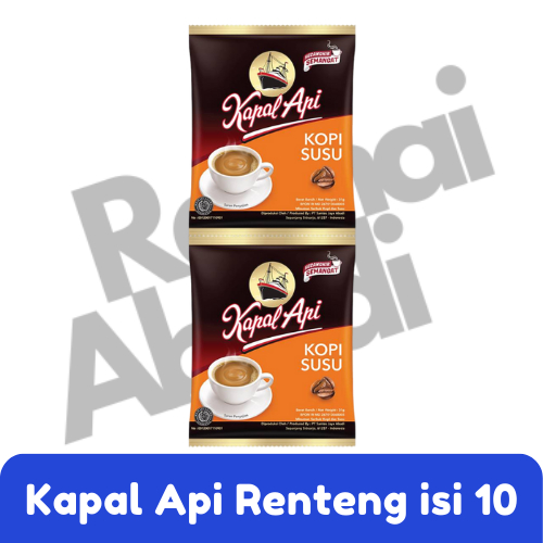 Jual KOPI KAPAL API KOPI SUSU RENTENGAN ISI 10 SACHET | Shopee Indonesia