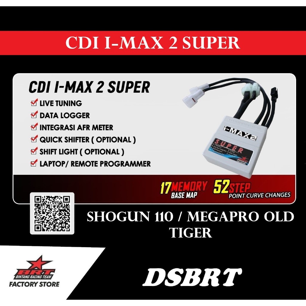 Jual CDI BRT IMAX 2 SUPER 52 Step & REMOTE TIGER MEGAPRO LAMA OLD ...