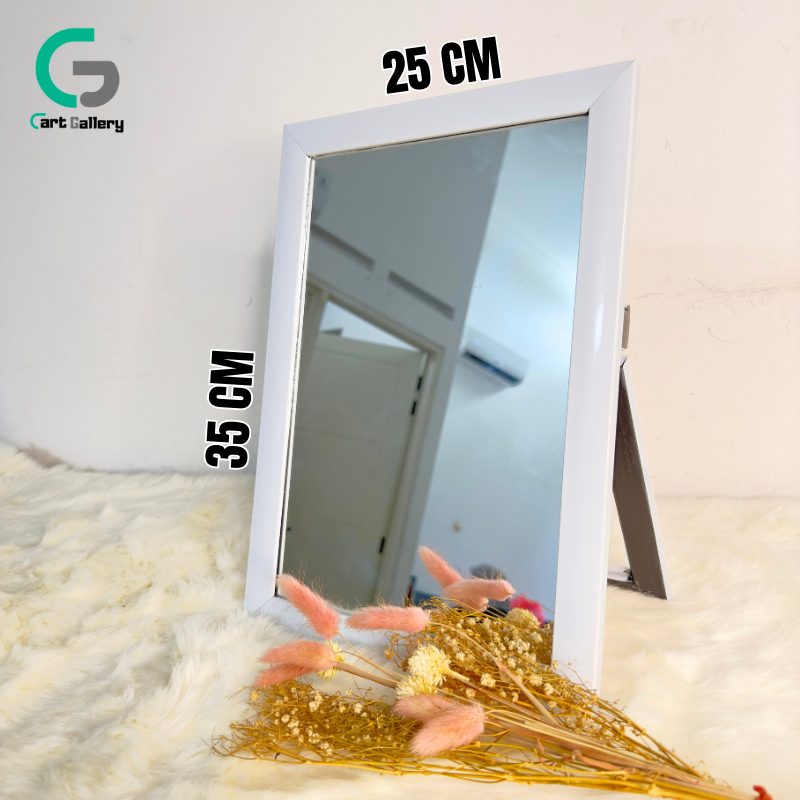 Jual Cermin Kaca Mirror Standing Aesthetic 35 X 25 cm Meja Rias Kamar ...