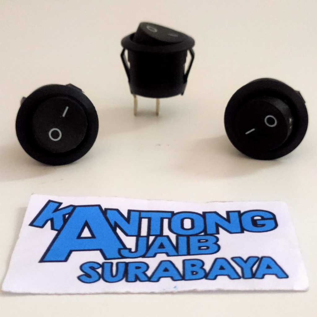 Jual Switch Bulat 2pin On Off Saklar Bulat 2 Kaki On Off Roker Switch ...