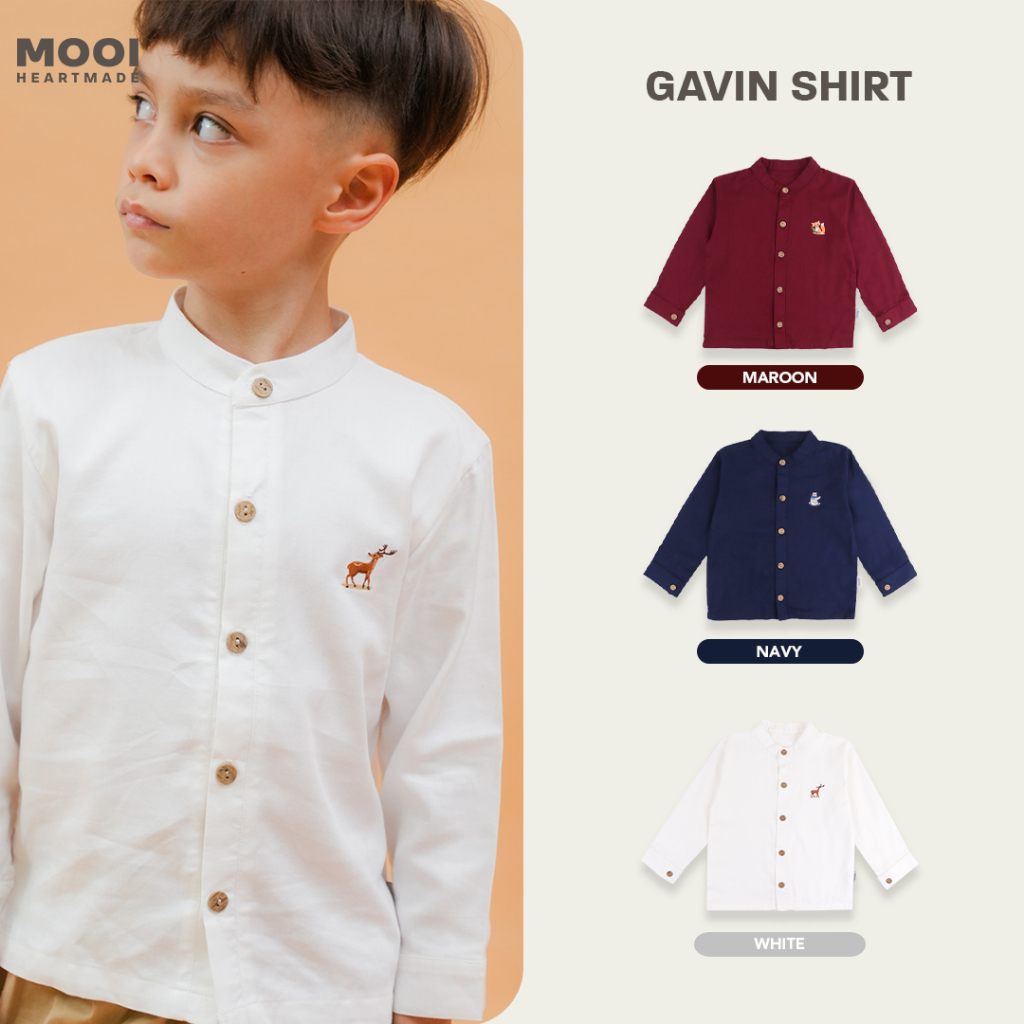 Jual Mooi Kemeja Anak Laki-laki Gavin Shirt | Shopee Indonesia