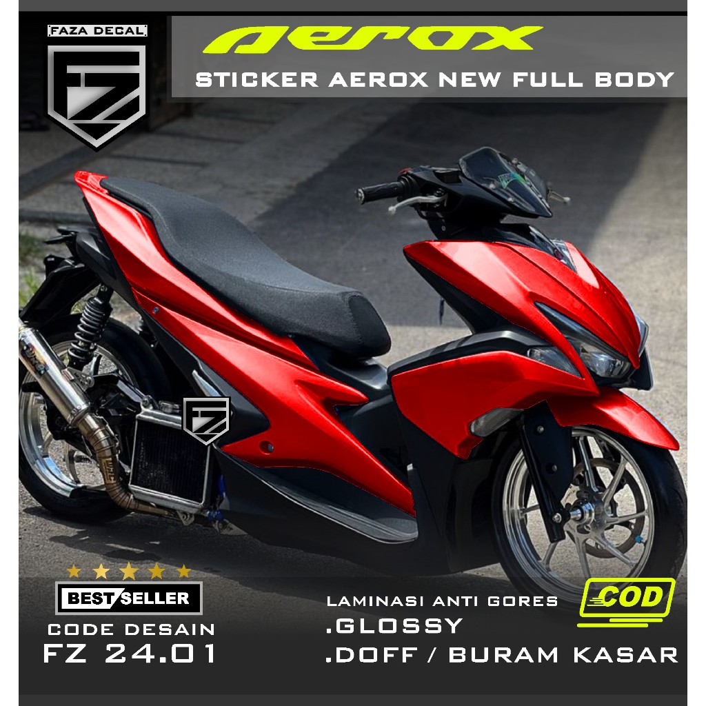 Jual Decal Aerox 155 old full body polos terbaru - Sticker variasi ...