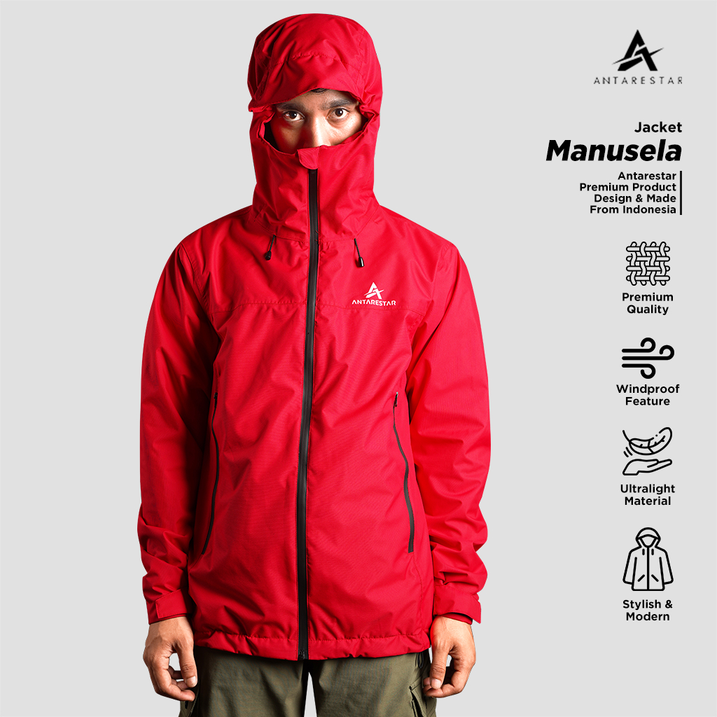 Jual Jaket Gunung Manusela Gorpcore Waterproof Jacket Hiking Pria ...