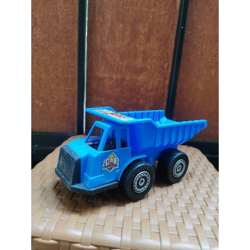 Jual mobil mainan bekas Dump Truck biru | Shopee Indonesia